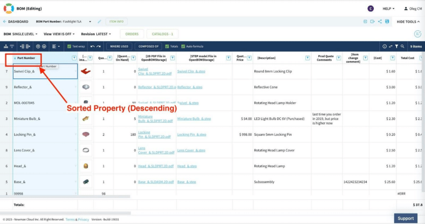 Mastering OpenBOM: How to Export a Sorted Bill of Materials in Just a ...