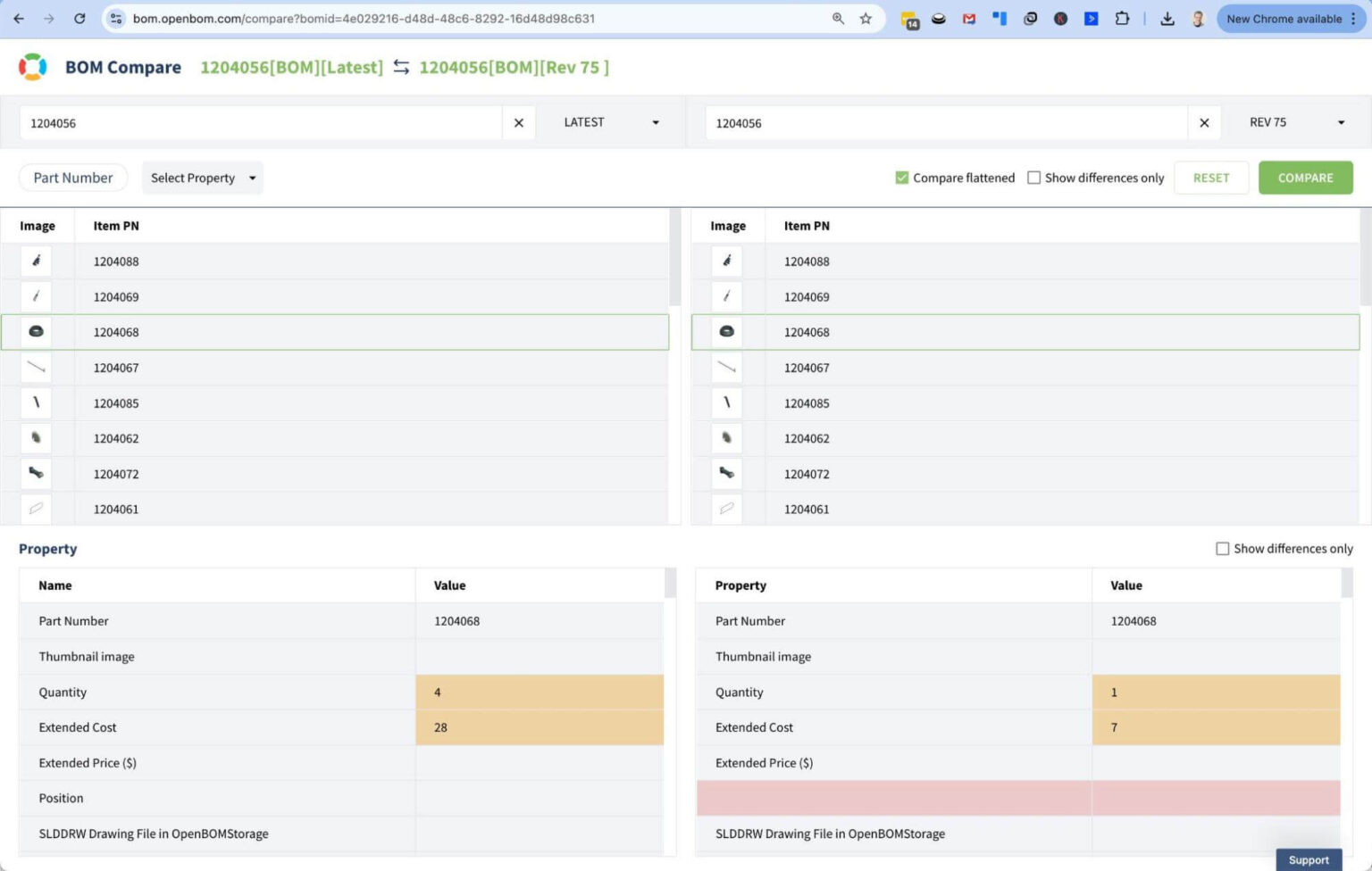 Master BOM Comparison with OpenBOM: From Simple Differences to Complex ...